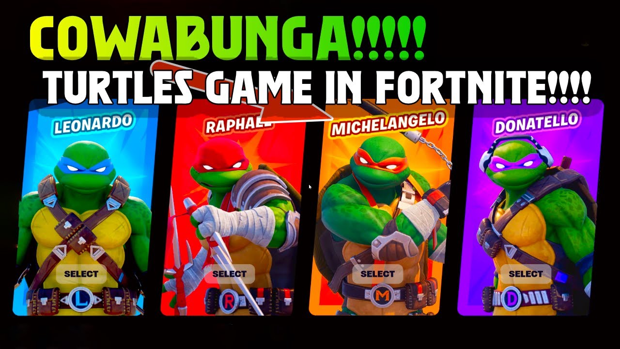 WOAH TURTLES GAME IN FORTNITE - TMNT Dimensions [Rougelike] - First ...