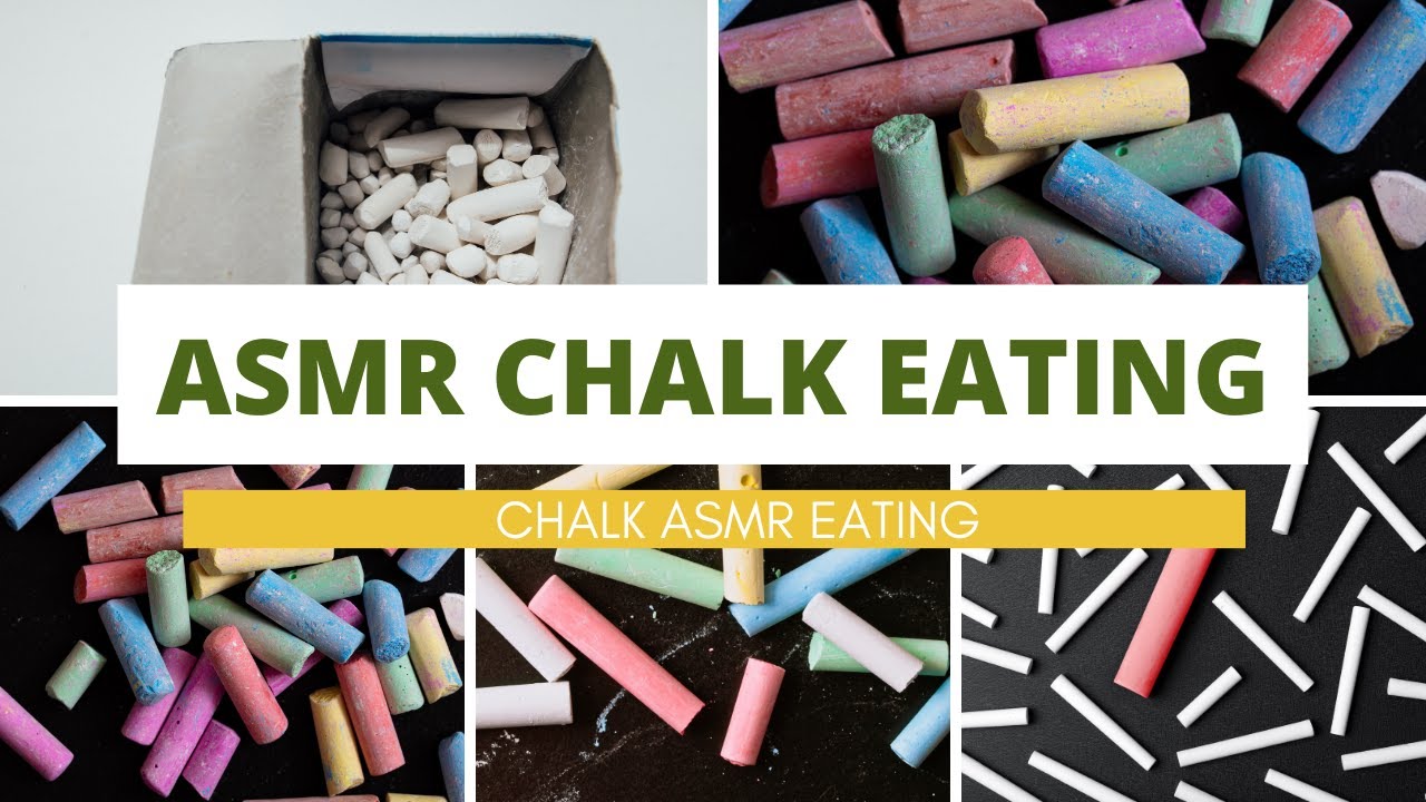 chalk asmr | eating chalk | chalk crunch - YouTube