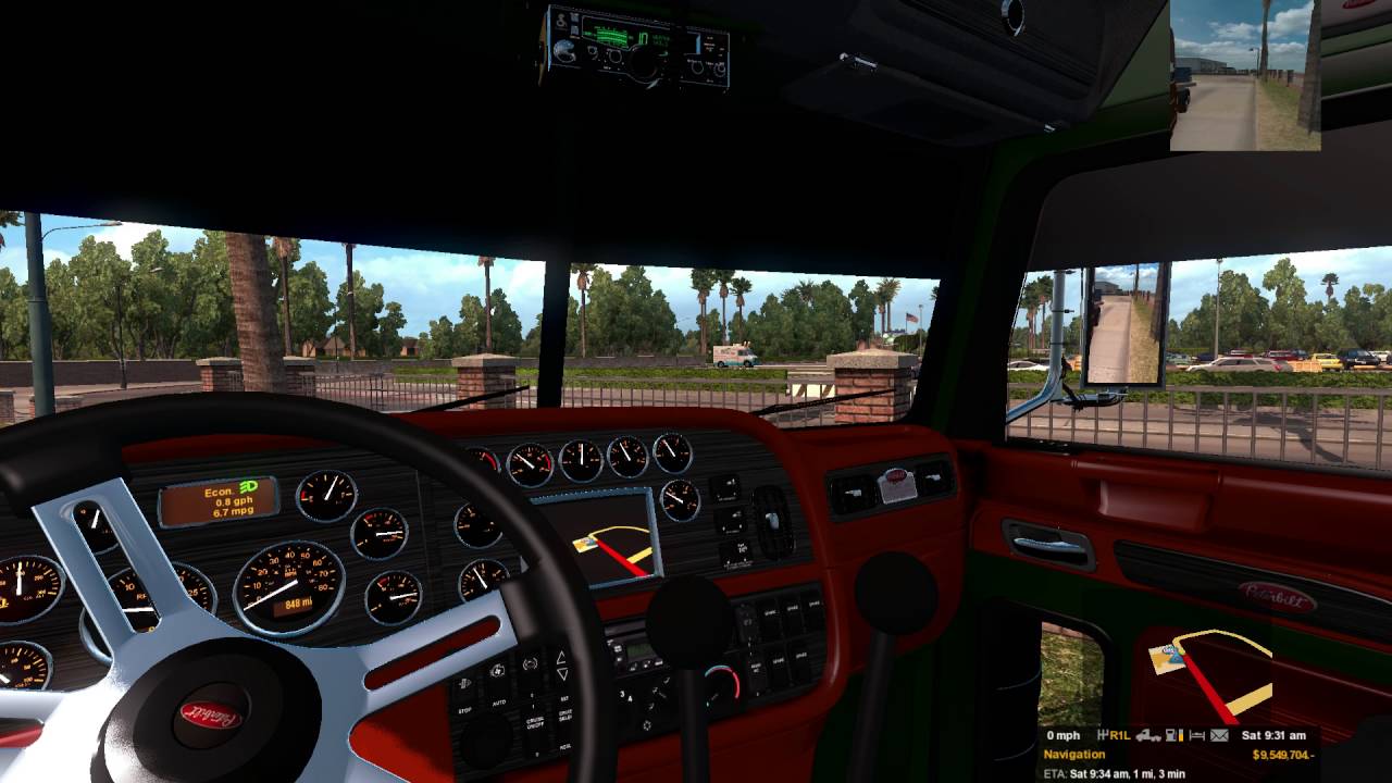 Stretched Peterbilt 389 backs spread axle step deck - YouTube