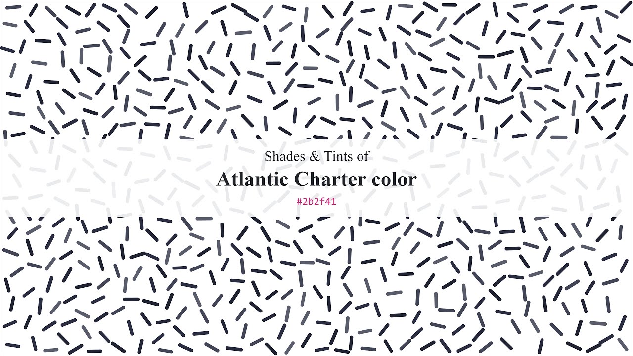 Shades & Tints of Atlantic Charter color #2b2f41 A Cool Violet color ...