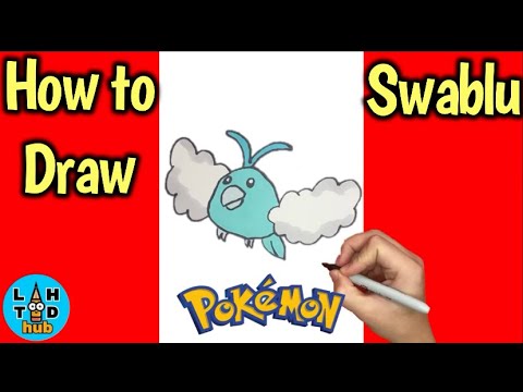 How to Draw Swablu | Swablu Pokémon Drawing - YouTube