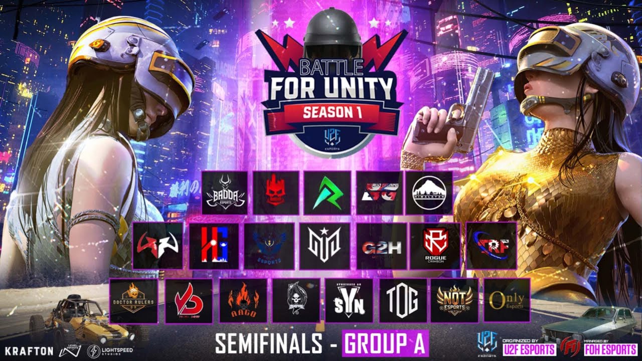 [NP] BATTLE FOR UNITY S1 SEMIFINALS GROUP A (CASTER SHAILESH CASTS ...