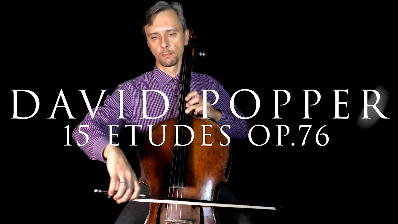 David Popper etude no 2 from 15 easy etudes for cello Op.76a | Play ...