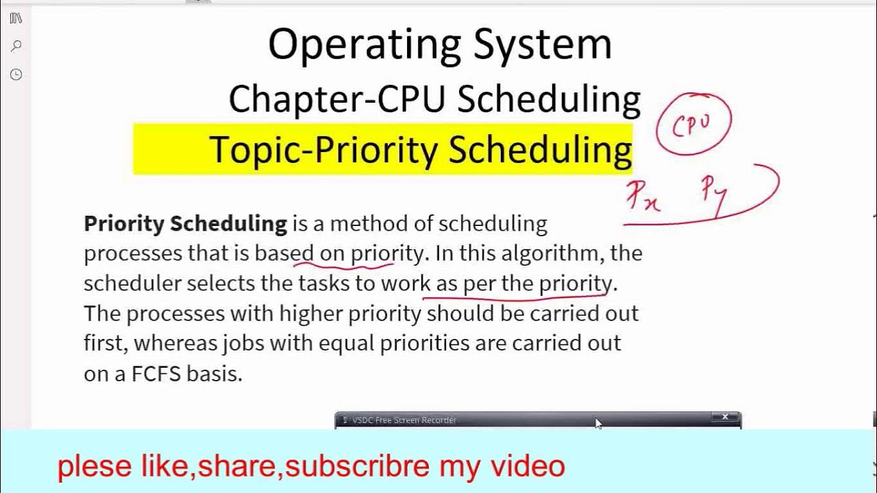 Non Preemptive Priority Scheduling Algorithm with example in hindi/english | OS - YouTube