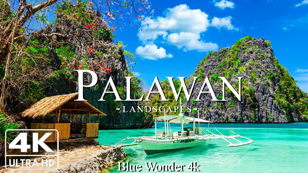 Palawan 4K • Scenic Relaxation Film With Peaceful Relaxing Music And ...