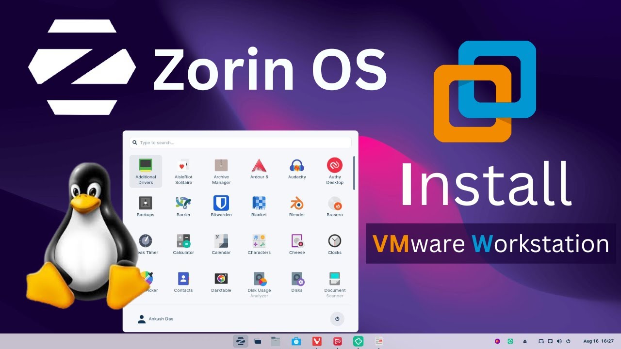 Zorin OS in VMware WorkStation Pro 17 (2023)#ubuntu - YouTube