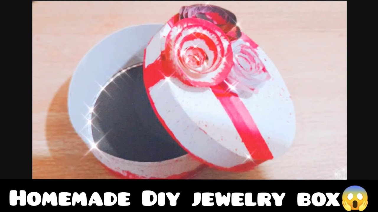 how to make diy jewelry box// homemade//creative art and craft - YouTube
