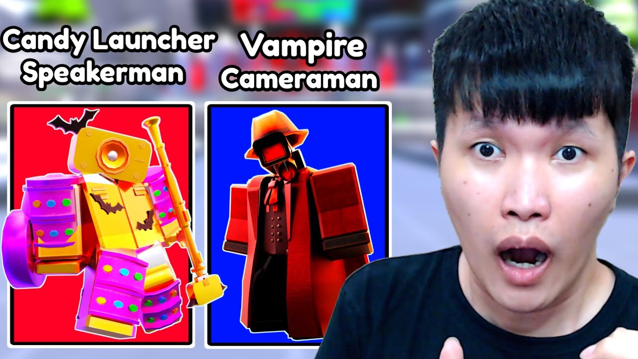 AKU COBA VAMPIRE CAMERAMAN + CANDY LAUNCHER SPEAKERMAN DI TOILET TOWER ...