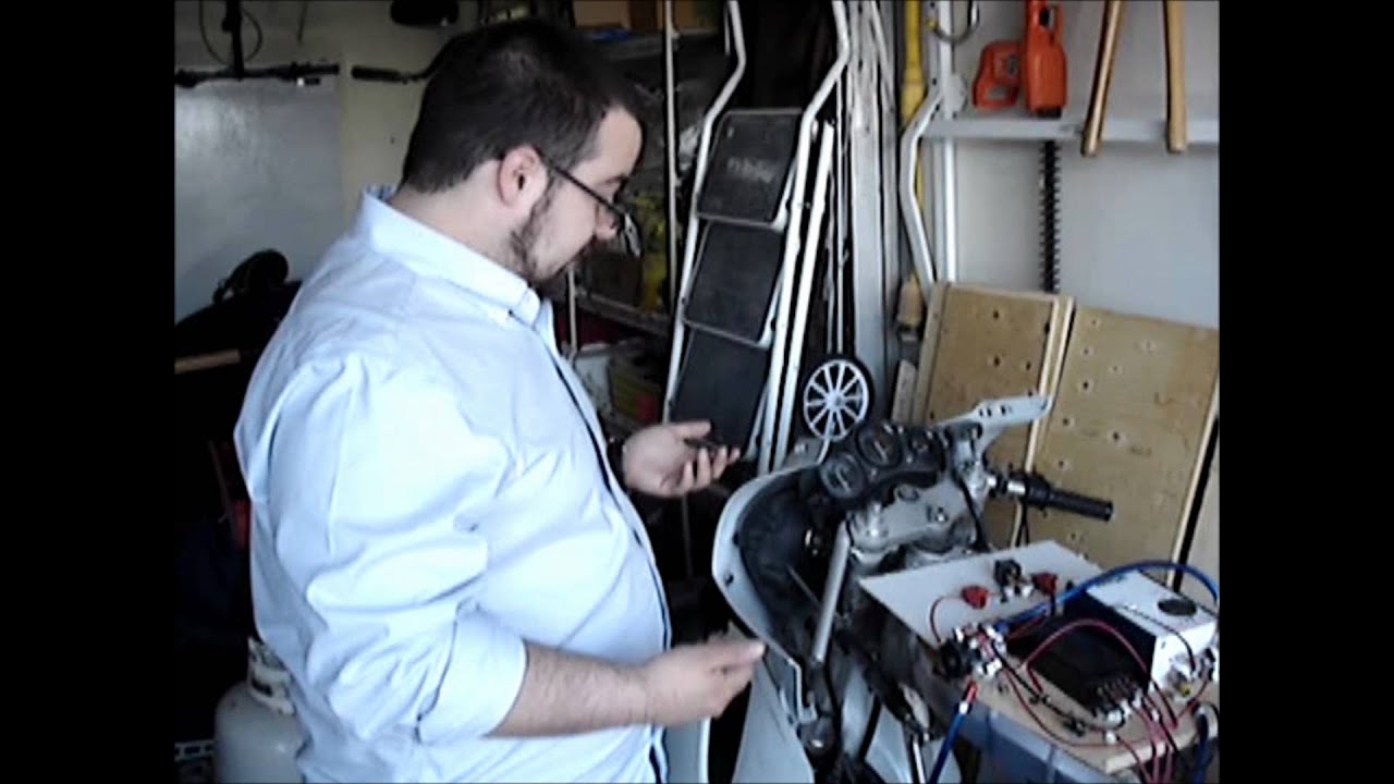 electric motorcycle bench test - YouTube