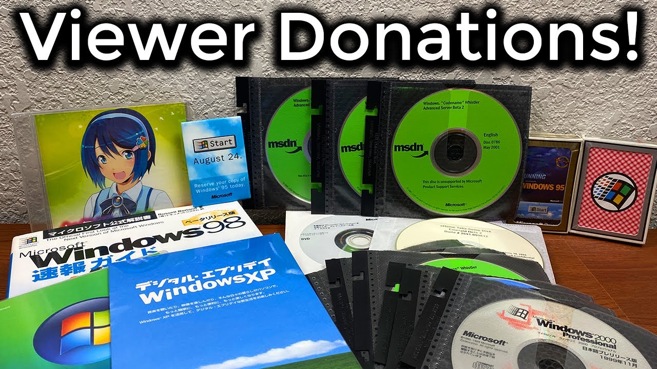 Unboxing a TON of Microsoft Beta Software! - Viewer Donations - YouTube