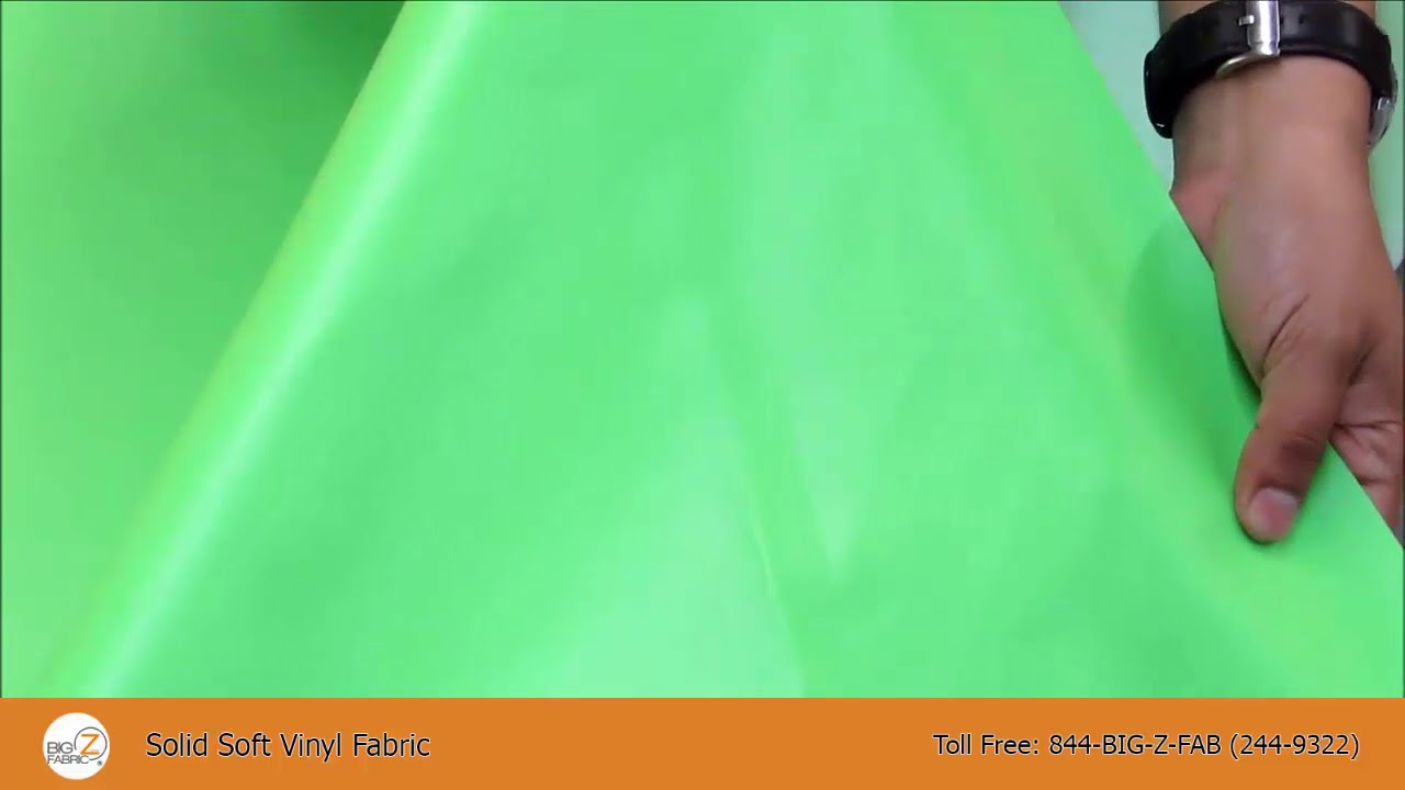 Solid Soft Vinyl Fabric - YouTube