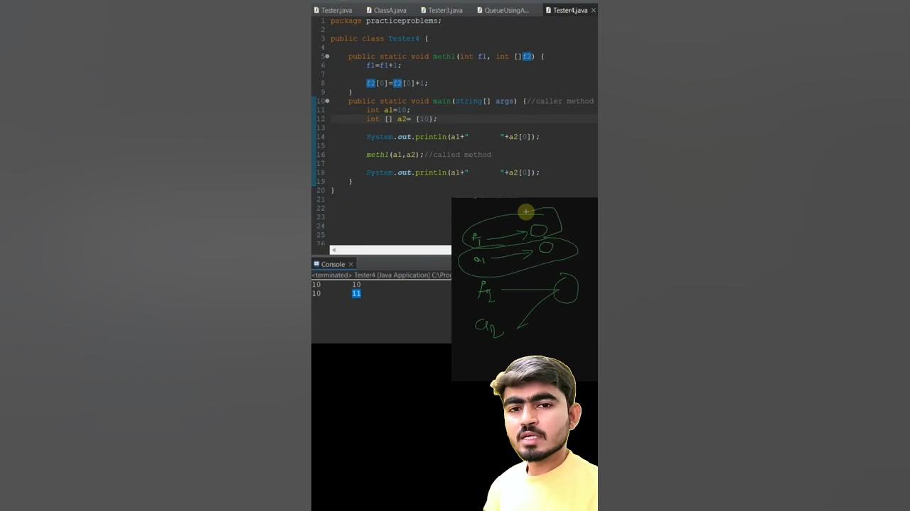 Actual and Formal Parameters in Java | java concepts for interview ...