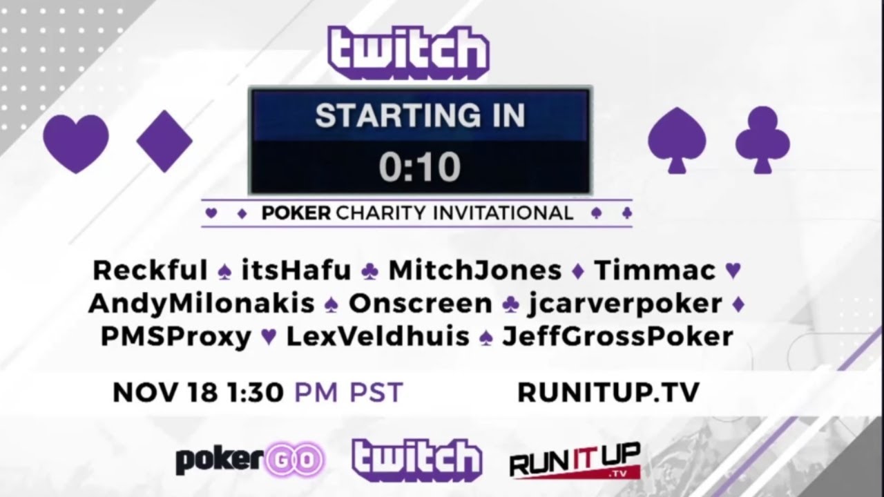 Day 2 Twitch Poker Charity Invitational 2017 + CHAT (Reckful, Andy ...