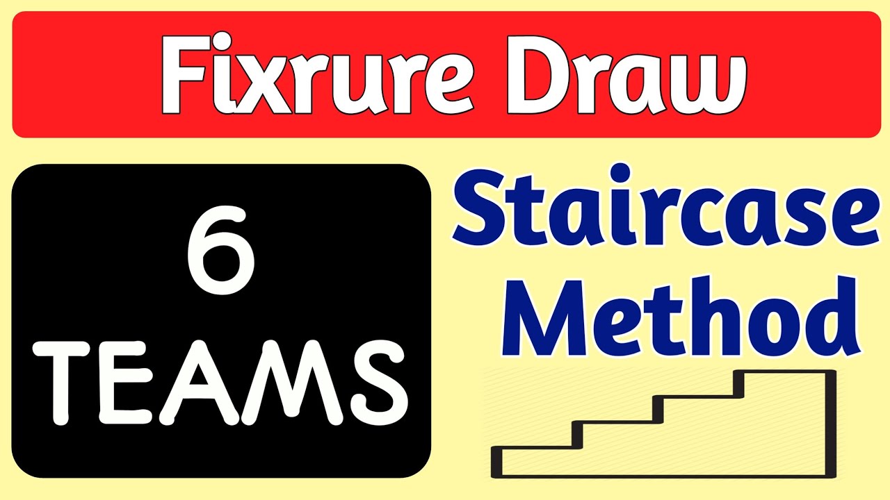 Staircase Method Fixture Draw of 6 Teams|Staircase Method|Physical ...