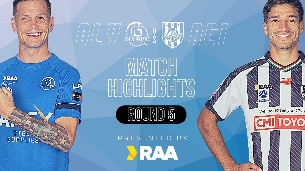 RD5 #RAANPLSA 2023 Highlights | Adelaide Olympic v Adelaide City - YouTube