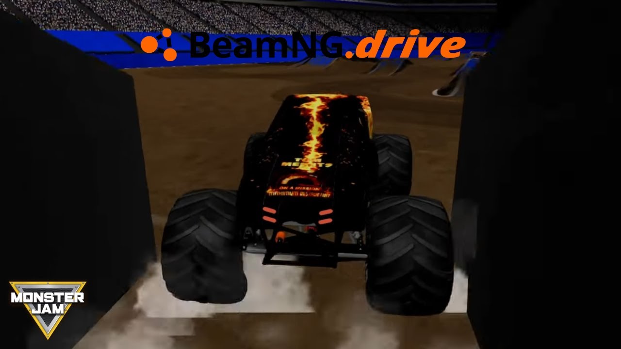 Max D Beamng Drive Monster Jam Mods Ford Field Freestyle - YouTube