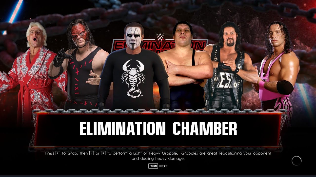 WWE 2K22 LEGENDS ELIMINATION CHAMBER!!!! - YouTube
