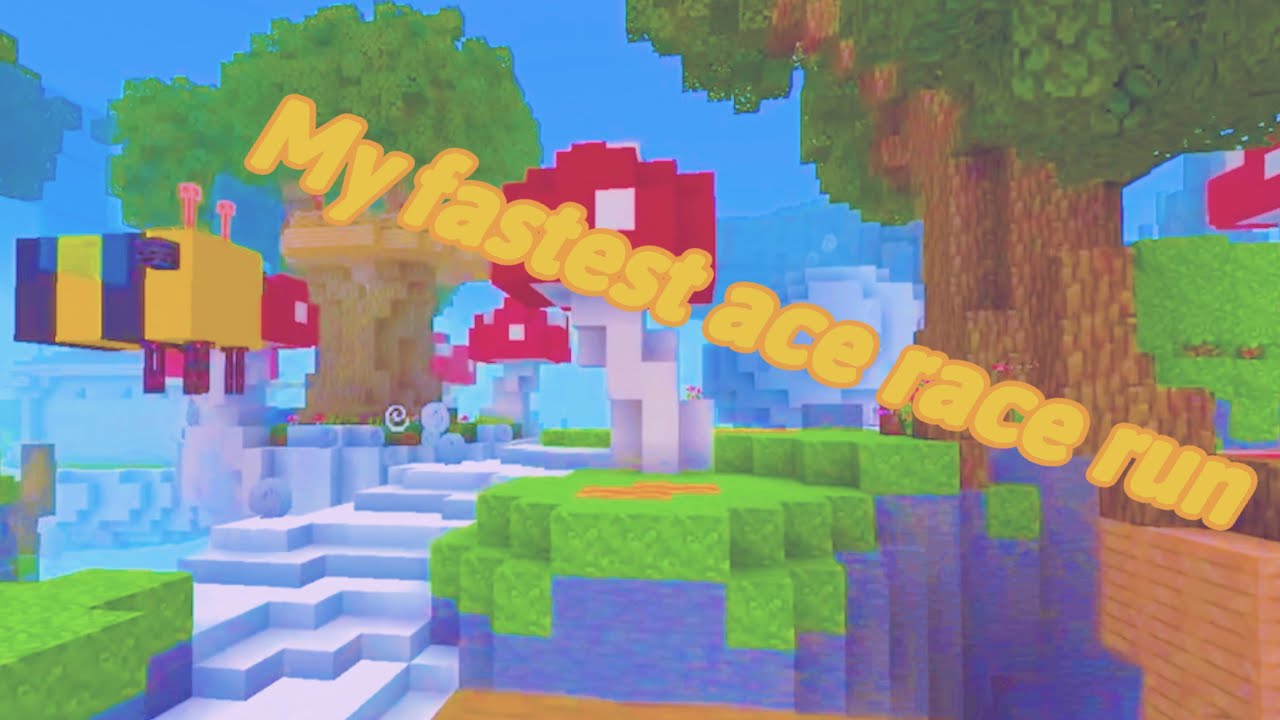 Beating my high score in Minecraft ace race - YouTube