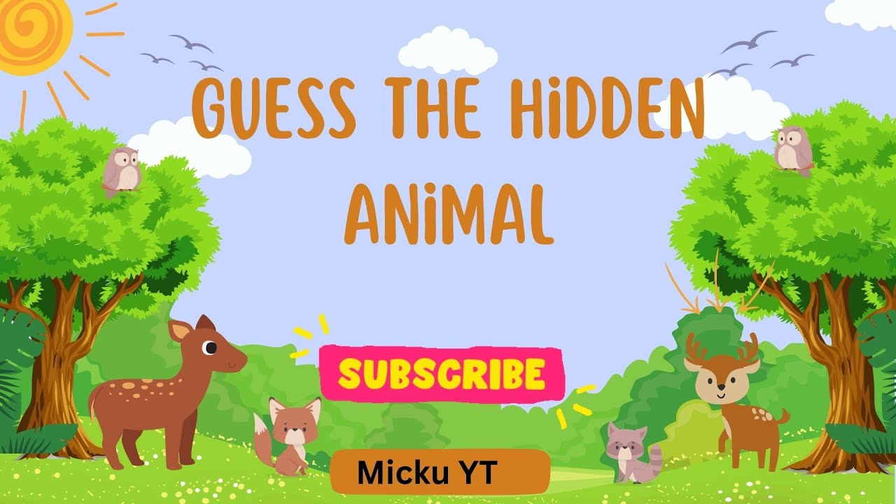Guess the hidden animals in the pictures #puzzle #kidsvideo # ...