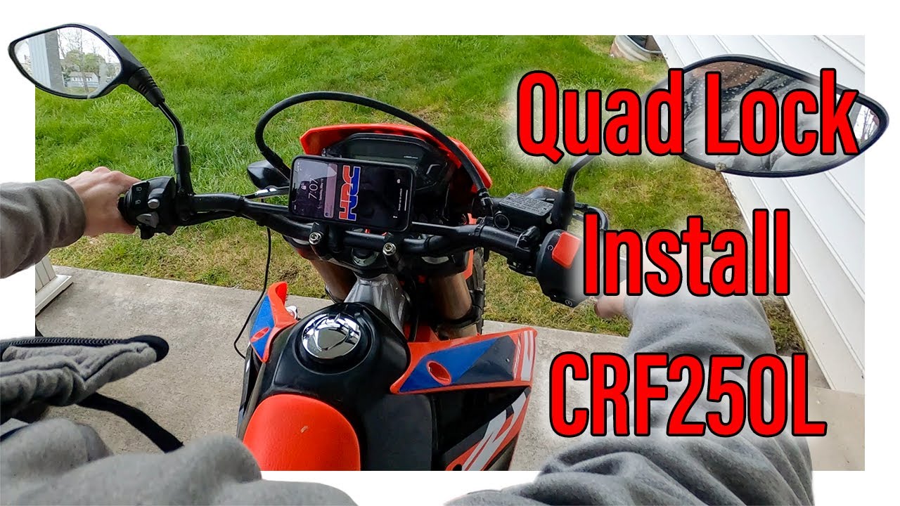 We’re Back! | Quad Lock Moto Kit Install | Honda CRF250L - YouTube