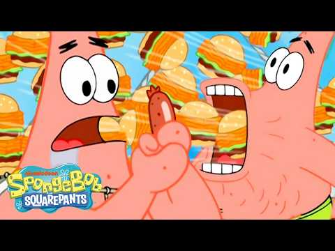 Patrick's Hungriest Moments on SpongeBob 😯 | 45 Minutes | Patrick Star