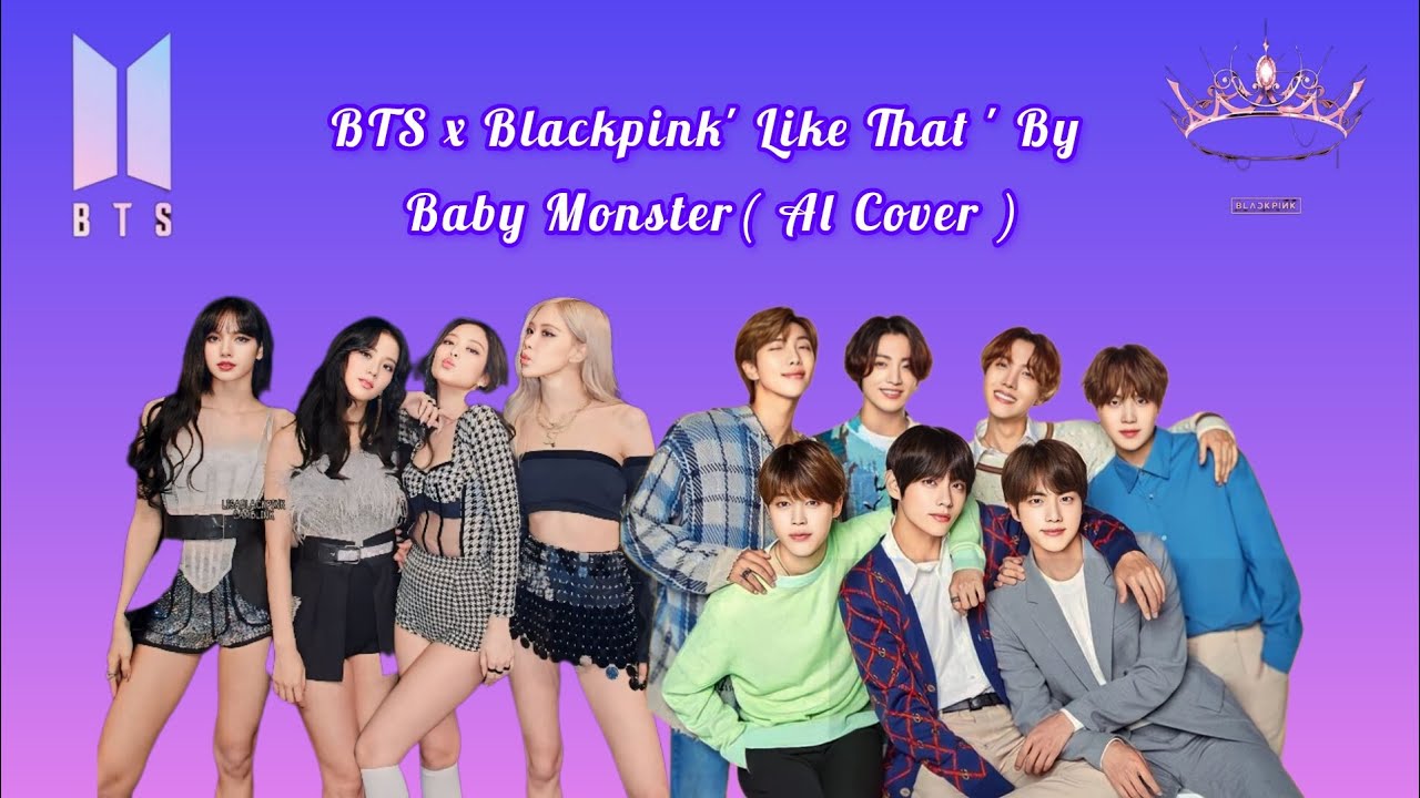 BTS X BLACKPINK 'Like That' By Baby Monster ( AI Cover ) #bts #army # ...