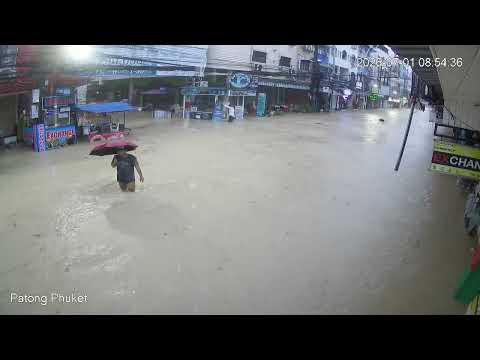 Patong Now, Rivers Instead of Streets, Welcome to Rainy Season! | Phuket, Thailand | 01 July 26