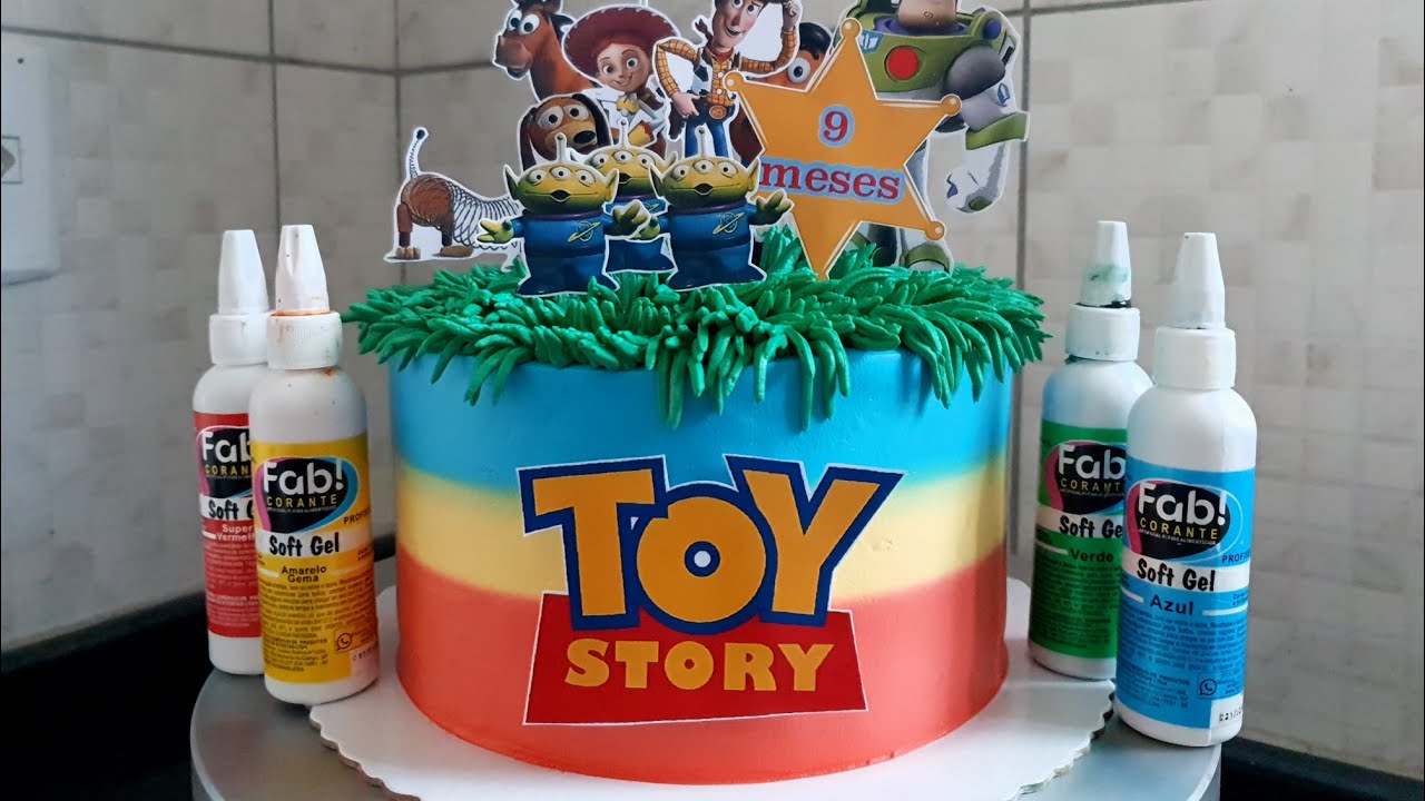 BOLO TOY STORY | BICO 234 | ATELIÊ DOCE - LIDIANE OLIVEIRA - YouTube