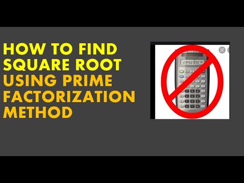 Find square root using prime factorization method| NTS Gat general test ...