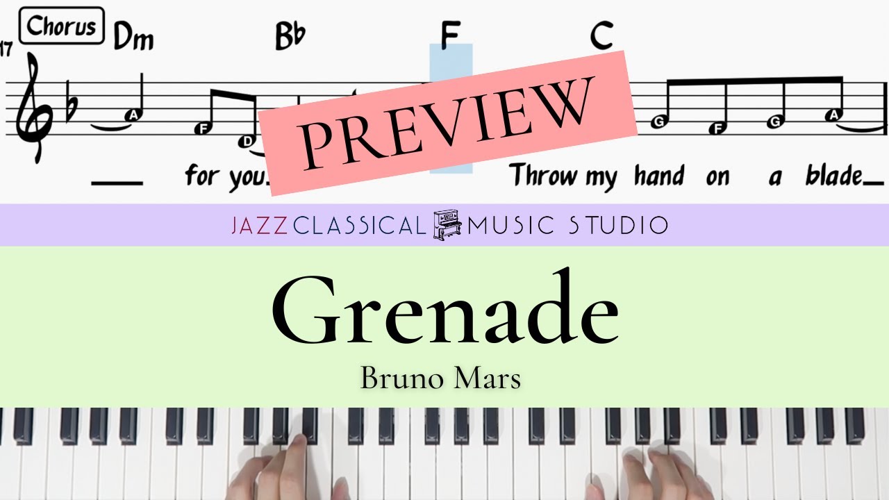 Grenade - Bruno Mars | Course Preview | Piano Tutorial (EASY) | JCMS ...