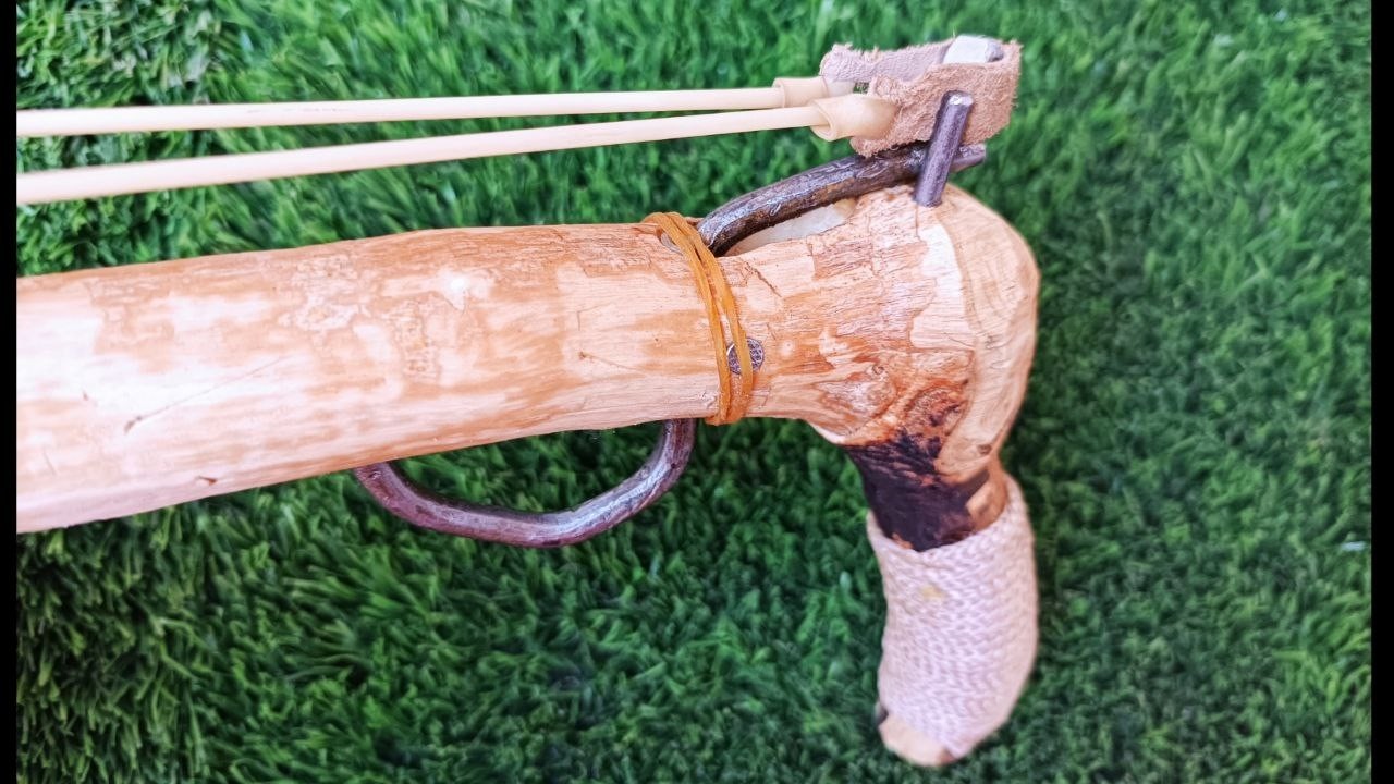 Make a magic slingshot from a burnt tree branch - YouTube