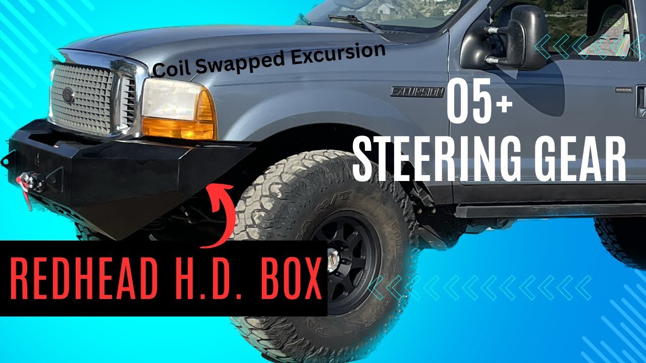 How To Swap 05+ Steering Box into a Ford Excursion - YouTube