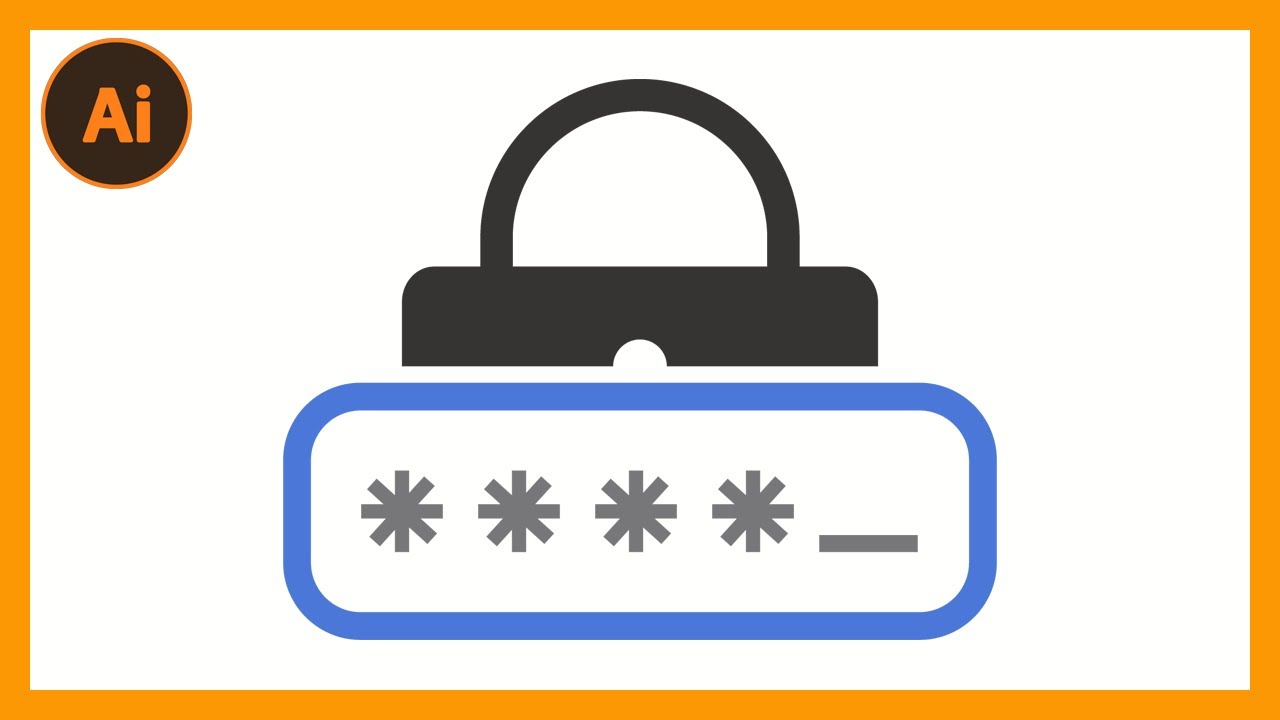 Password Icon | Adobe Illustrator | हिंदी - YouTube