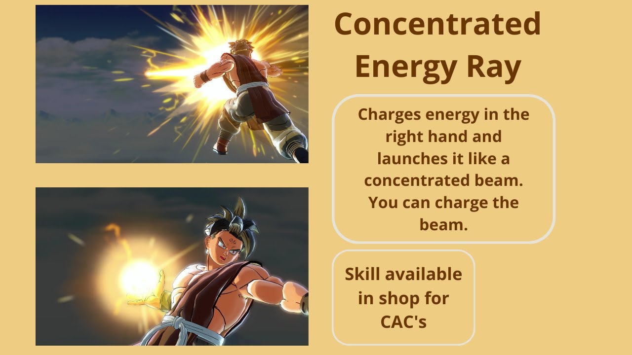 Xenoverse 2 mods - Skill for CAC #7 | Concentrated Energy Ray - YouTube