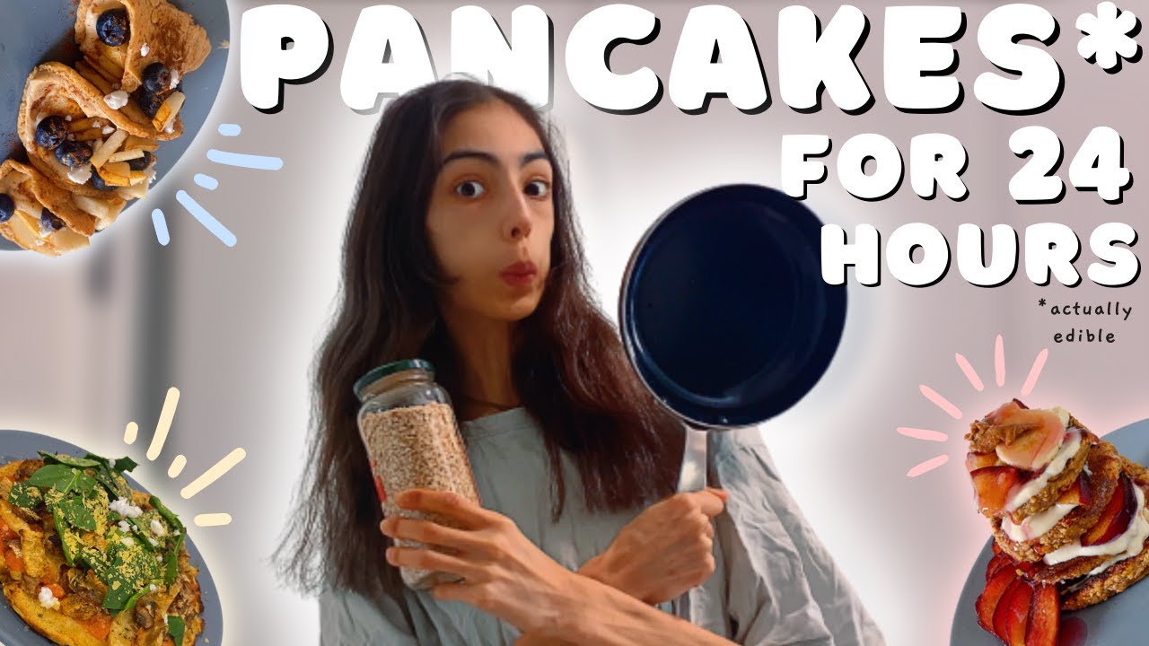 Stuffing myself with PANCAKES, PANCAKES, and more PANCAKES 🥞| 24-hour ...