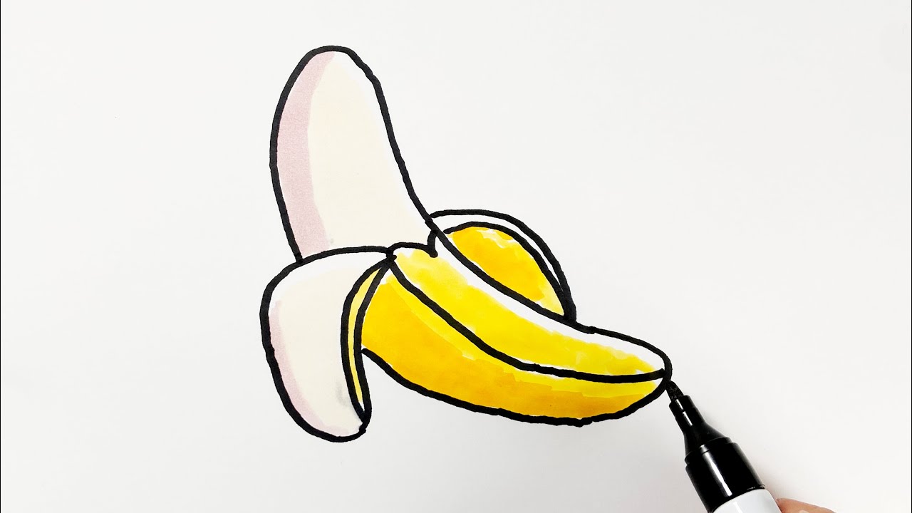 How to Draw a Banana - YouTube