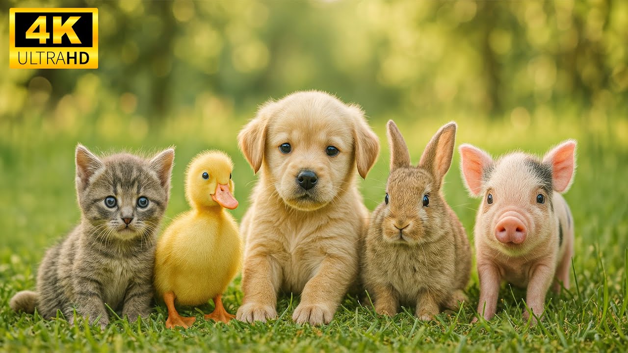 Baby Animals - A Wild Day Begins | Life Captured In 4K Clarity With ...