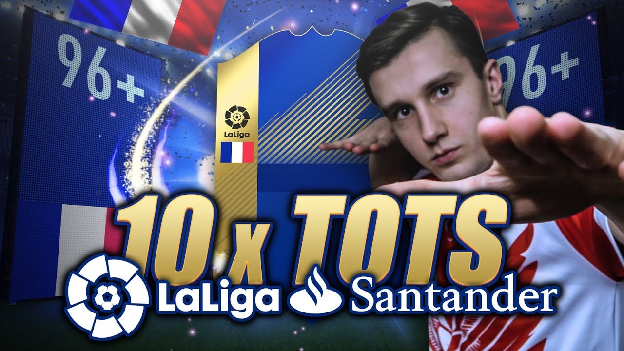 TRAFIAM MEGA TOTSA 96+! 10x TOTS LA LIGA! FIFA 18 ULTIMATE TEAM - YouTube