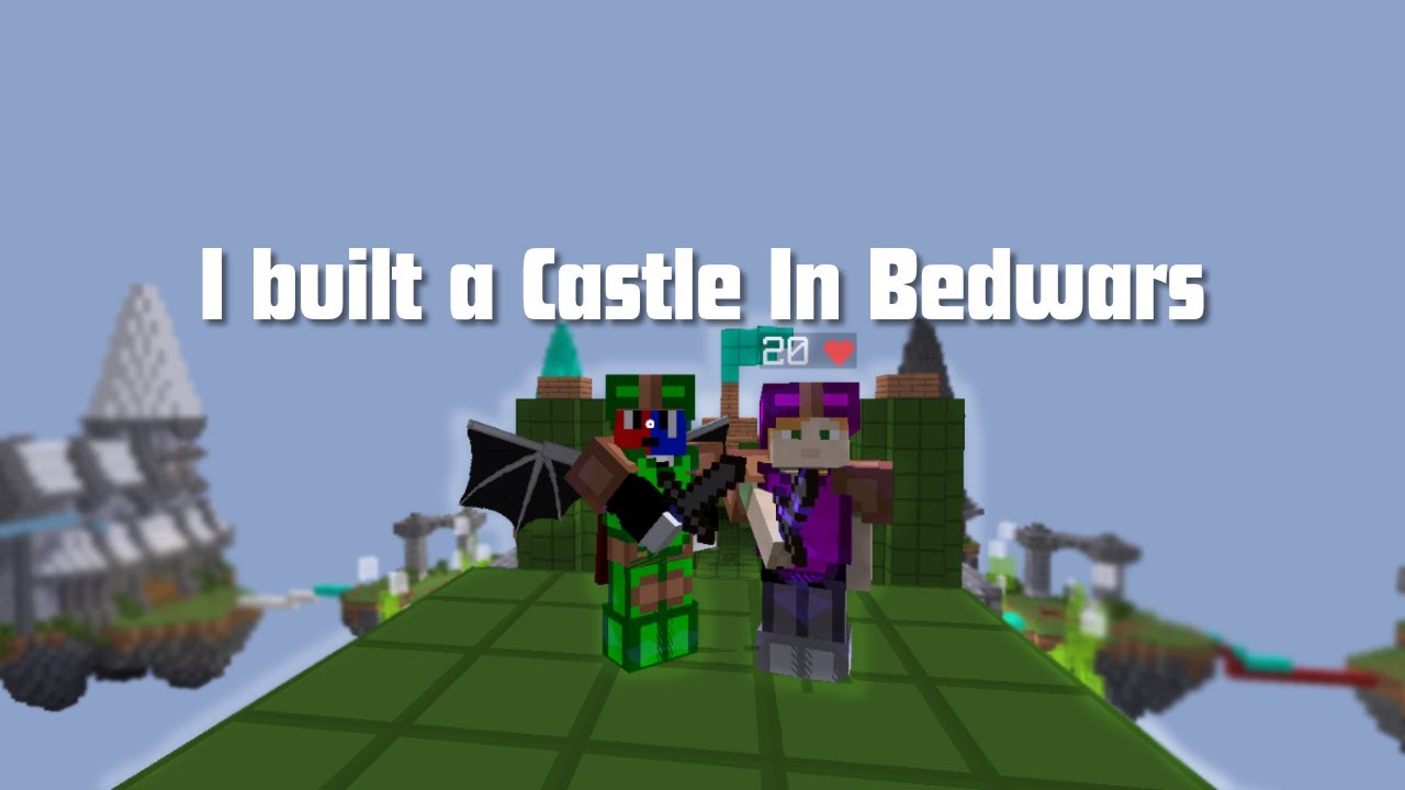 Building Castle In Minecraft Bedwars! - YouTube