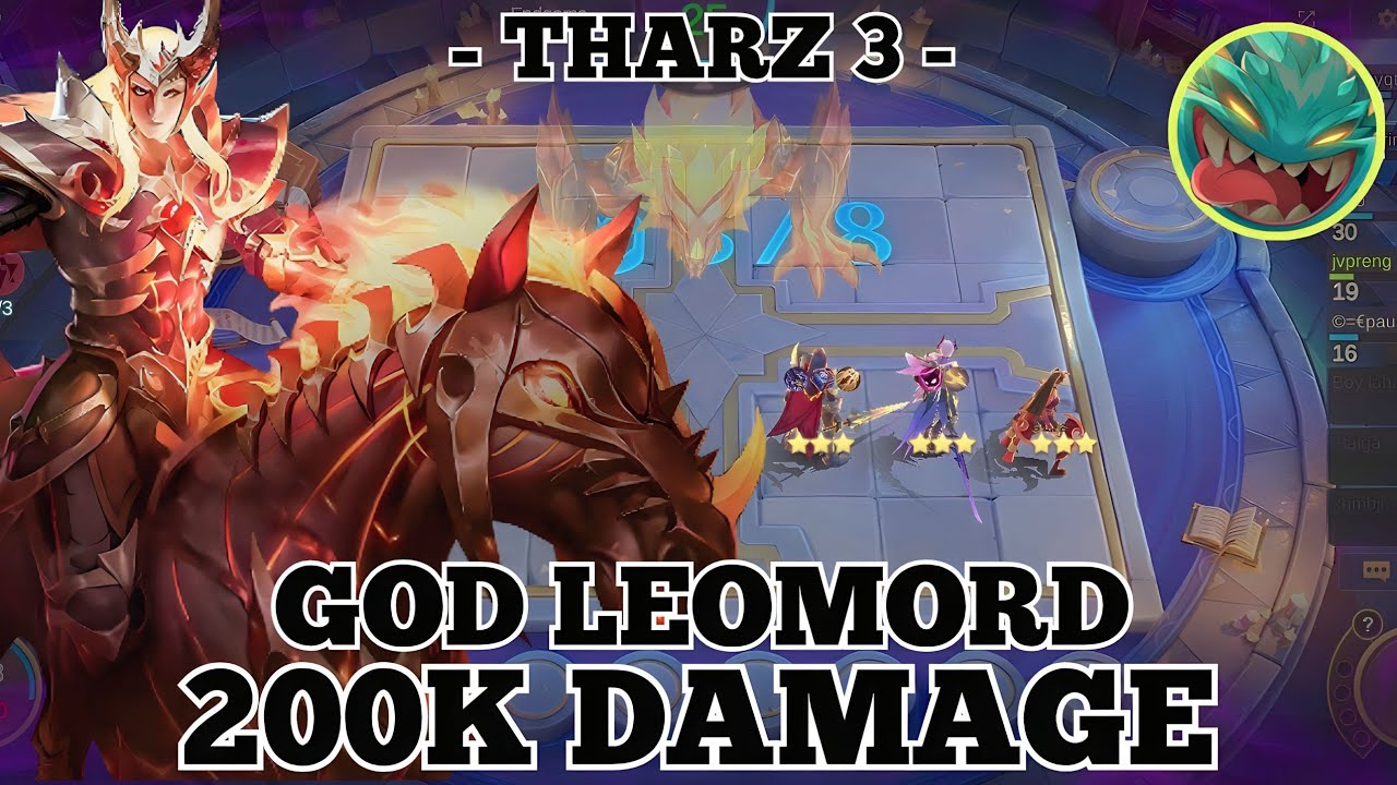 Tharz 3 - God Hyper Leomord 200K Damage New Meta New Update New ...
