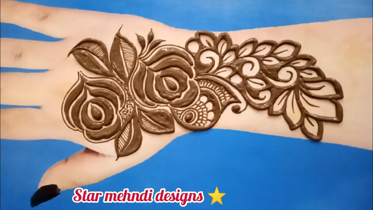 Latest Holi mehndi design|simple mehndi design|new mehandi ka design ...