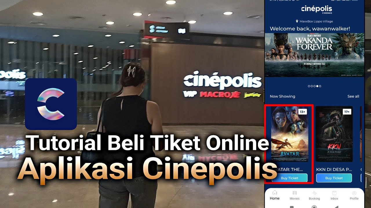 Cara Beli Tiket Bioskop Lewat Aplikasi Cinepolis And Cetak Tiketnya Youtube