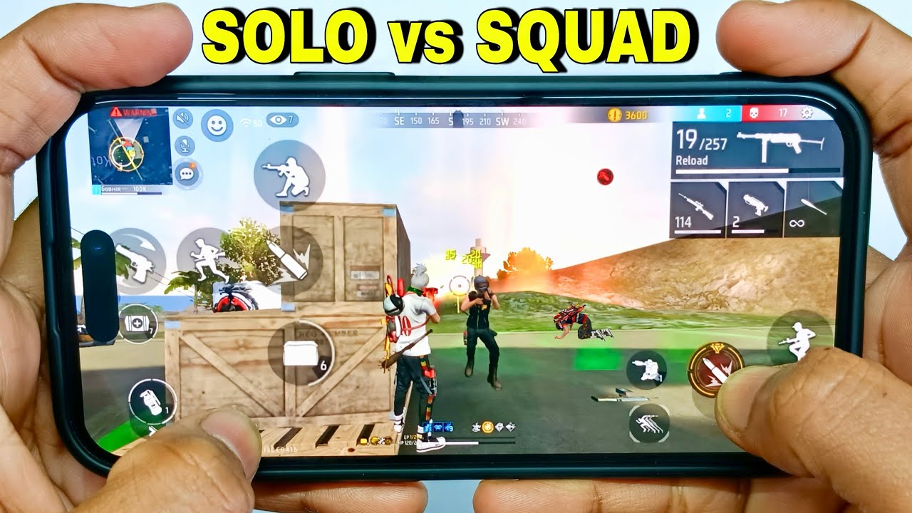 iPhone 15 Free Fire Gameplay With Handcam - Gobhir Gaming - YouTube