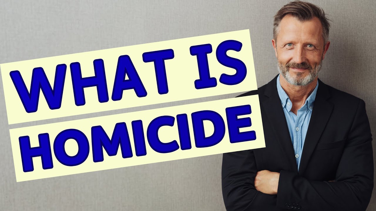Homicide | Meaning of homicide 📖 📖 📖 - YouTube