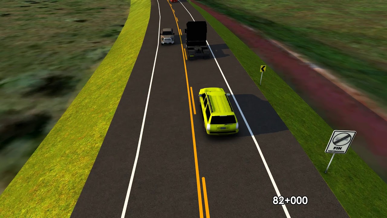 Road Animation with traffic - YouTube