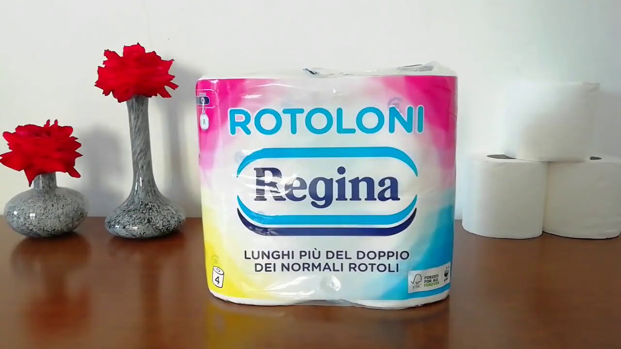 Rotoloni REGINA lunghi più del doppio dei normali rotoli - YouTube