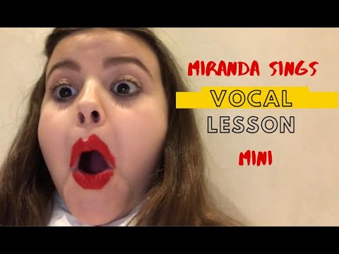 Mini Miranda sings vocal lesson and song - YouTube