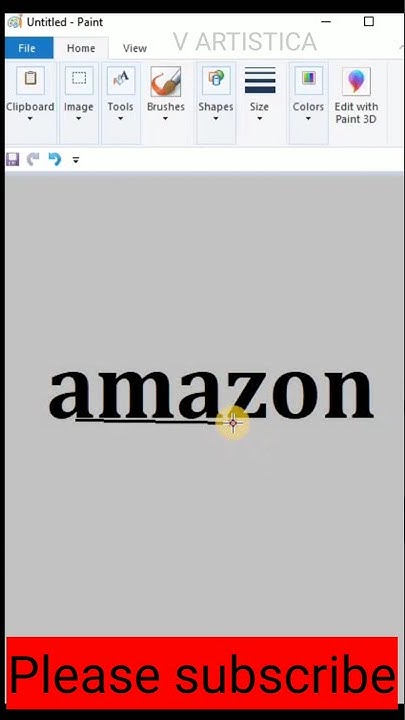 AMAZON logo | how to draw amazon logo in ma paint | ms paint 🎨 | # ...