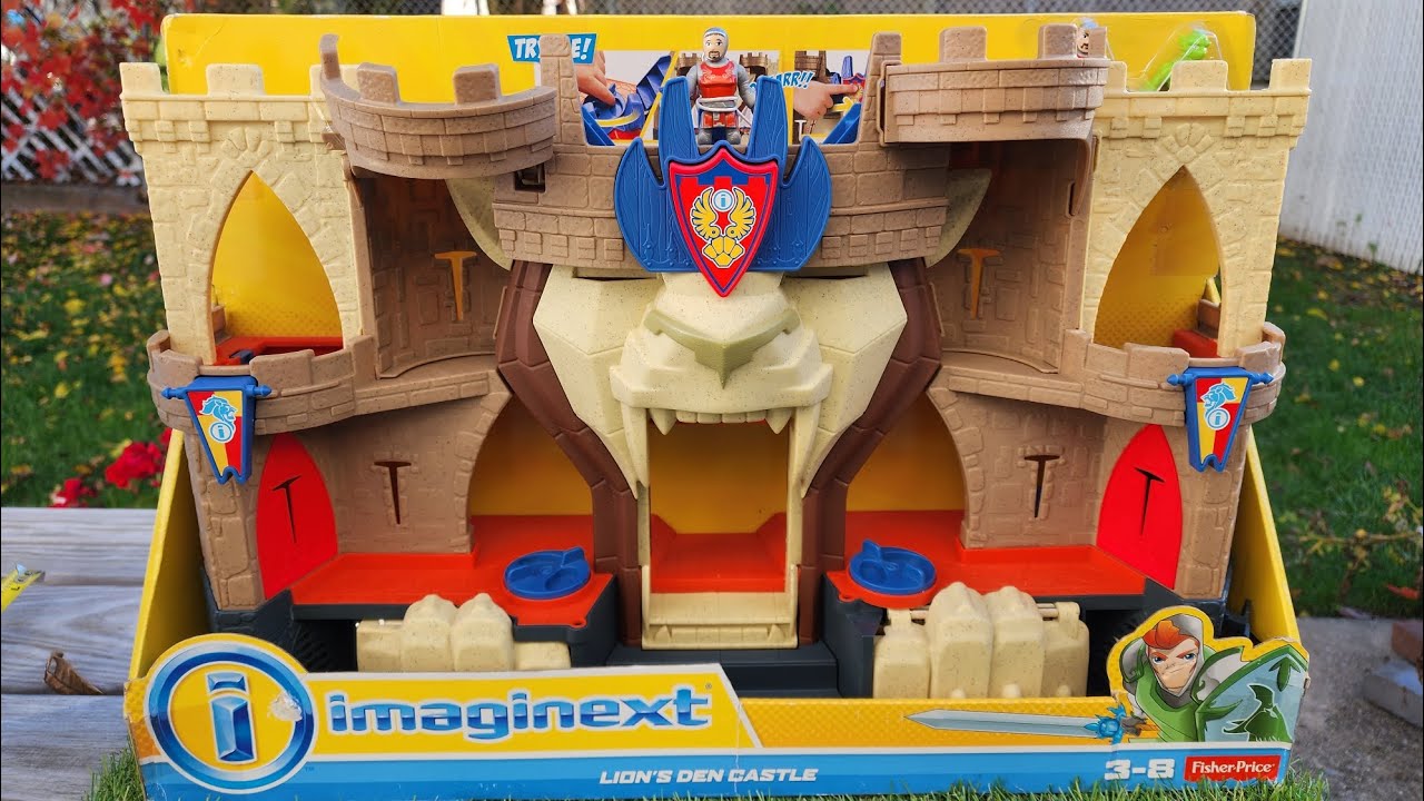Imaginex LION'S DEN CASTLE Fisher-Price 2014 NOS Video Check HTF Rare ...