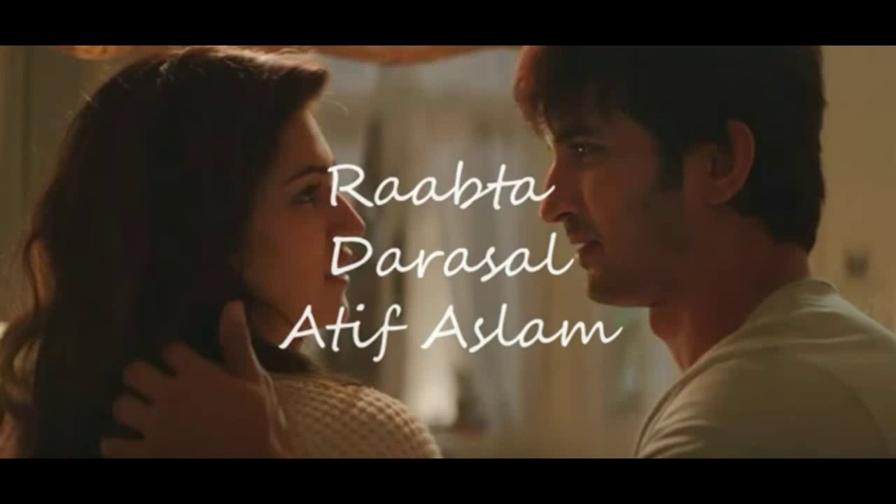 Darasal Song Atif aslam Raabta Karaoke With Lyrics Instrumental - YouTube